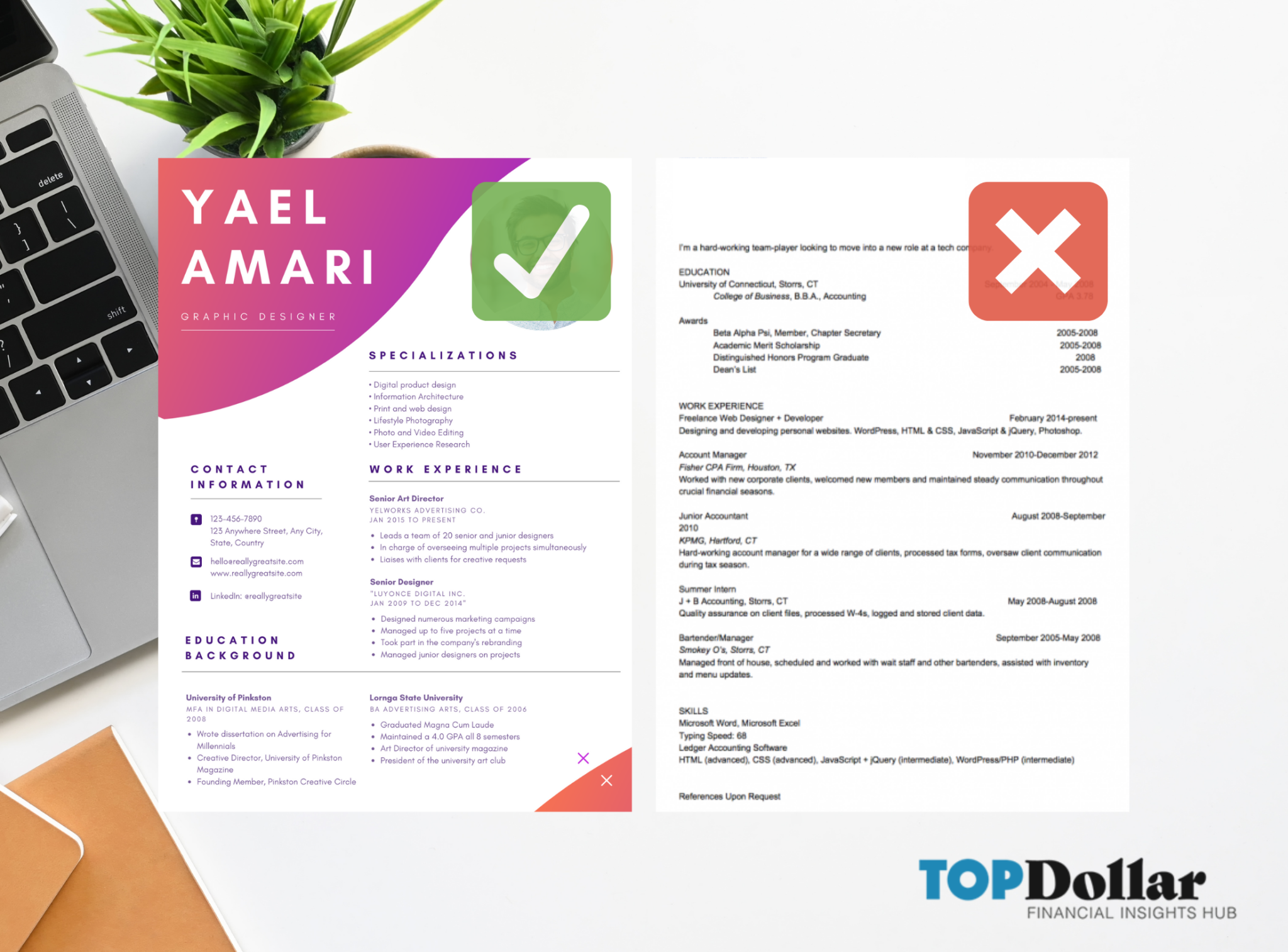 Visual Resumes: Do’s and Don’ts With 12 Examples - Top Dollar